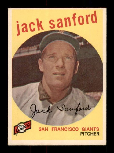 1959 Topps #275 Jack Sanford VG/VGEX Giants 553258 | eBay