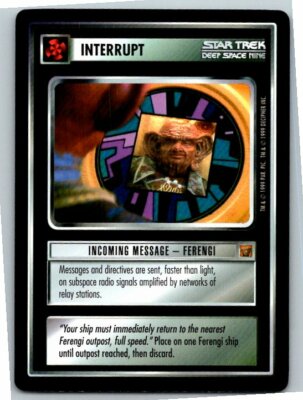 Star Trek Rules Of Acquisition CCG Common Card Incoming Message ...