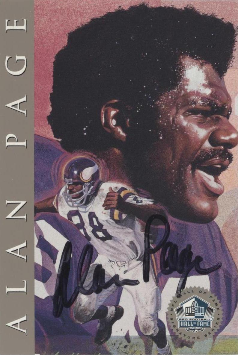 1998 NFL Hall of Fame Signature Series - Alan Page Autographs /2500 (AU ...