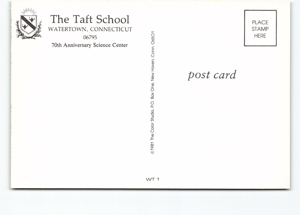 Taft School 70th Anniversary Science Center Watertown Connecticut CT ...