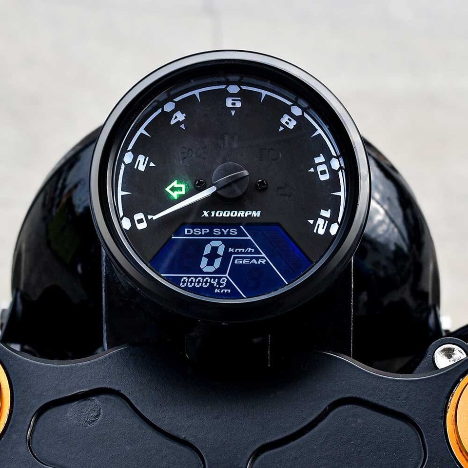 Digital Gauge Motorcycle Speedometer/Tachometer/Odometer MPH KM/H ...