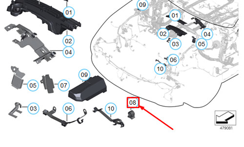 NEW BMW 7 F01 CORRUGATED TUBING HOLDER 12527577352 OEM | eBay