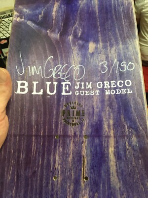 Jim Greco Signed "JAZZ" Skateboard Deck Blue Skateboards Limited ...