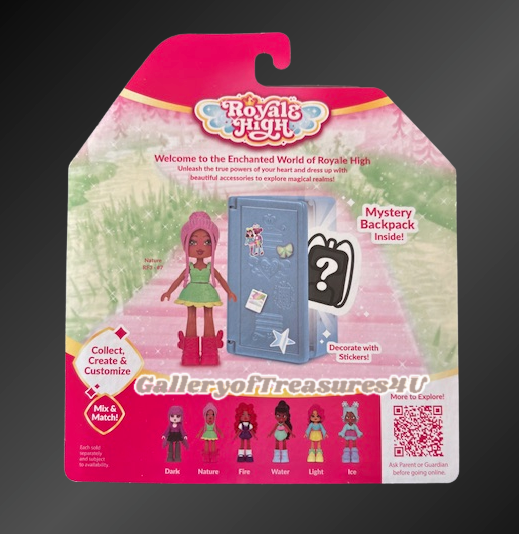Royale High Surprise Locker Doll & CODE Mystery Backpack Series 1 Purse ...