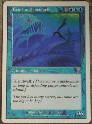 Benthic Behemoth - 7th Edition - Blue Rare - MAGIC THE GATHERING | eBay