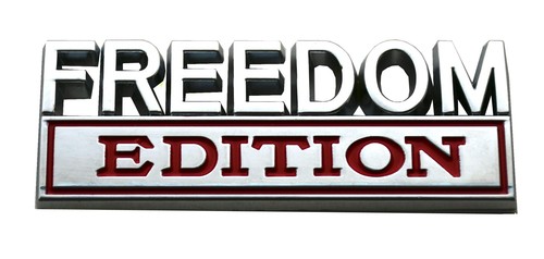 1pc Metal Freedom Edition Emblem 3D Badge for Universal Car Truck ...