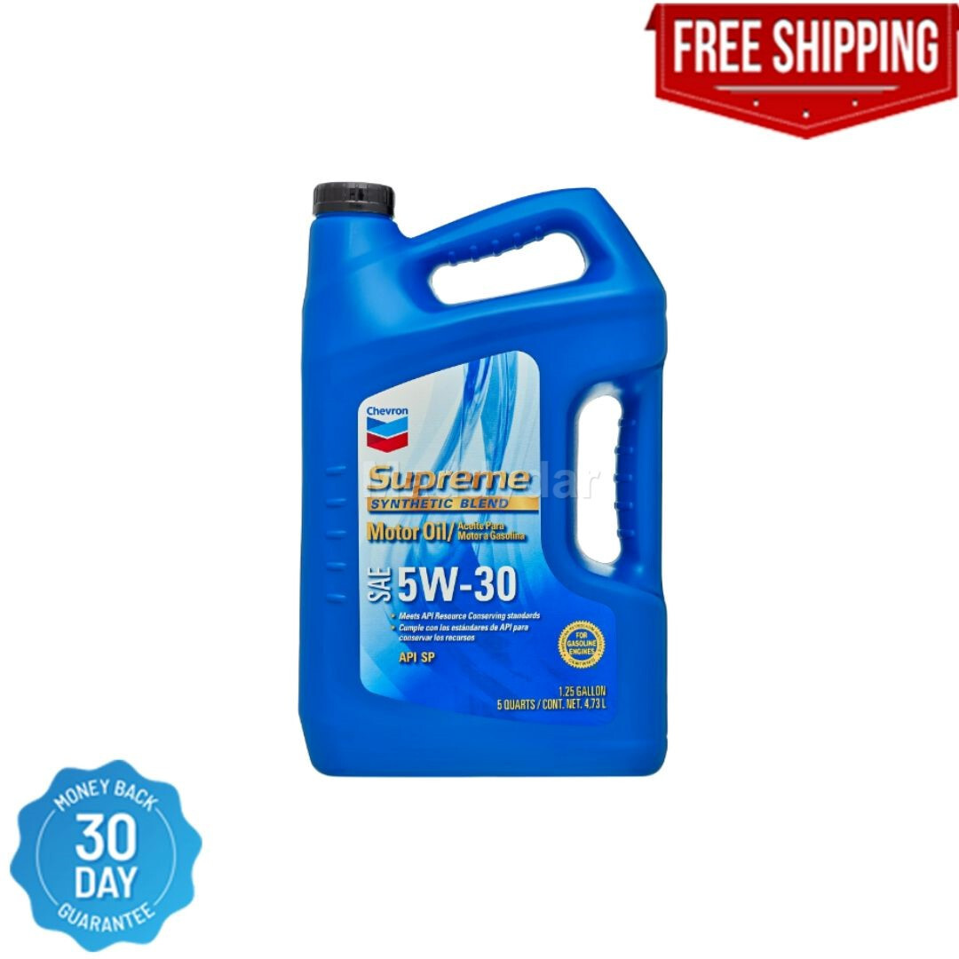 Chevron Supreme 5W-30 Synthetic Blend Motor Oil - 5 Quart | eBay