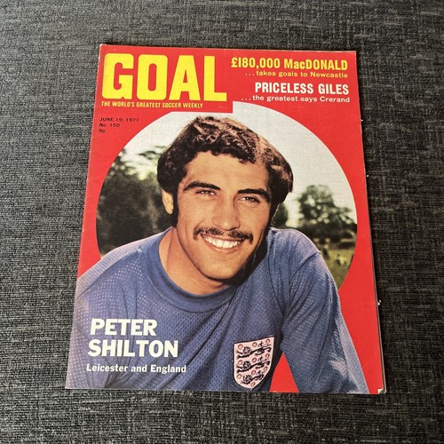 Goal Magazine 19 Jun 1971 Peter Shilton Francis Lee Peter Bonetti Stoke players | eBay UK