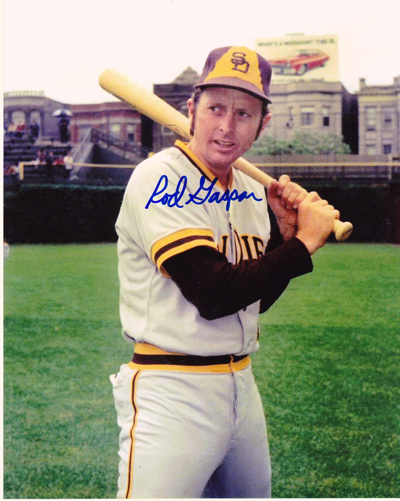 ROD GASPAR SAN DIEGO PADRES ACTION SIGNED 8x10 | eBay