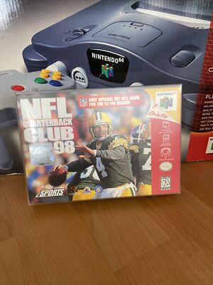 NFL Quarterback Club 98 Nintendo 64 N64 Complete in Box CIB 21481640943 ...