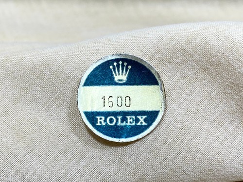 ROLEX 1600 Caseback CASE BACK Sticker Certificate Datejust 36 Steel ...