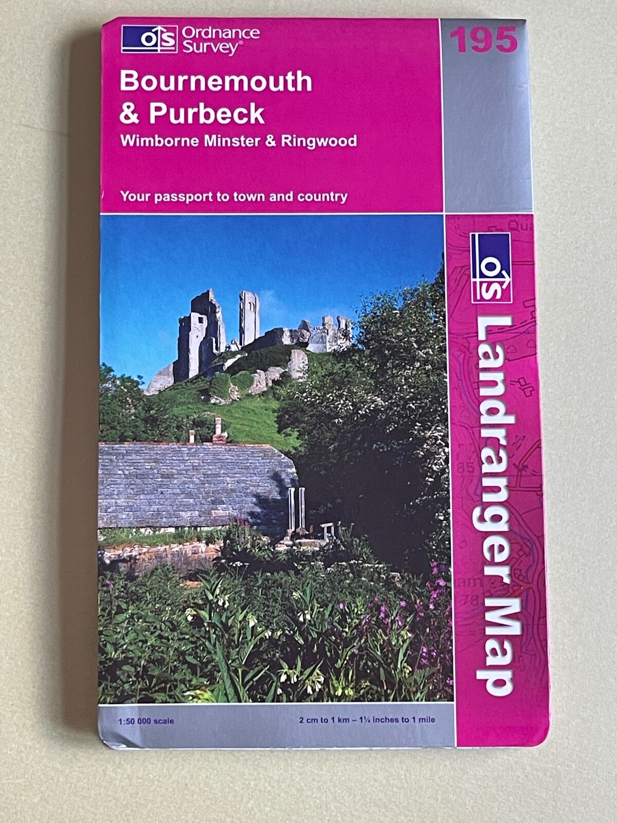 OS, Ordnance Survey Landranger map No 195, Bournemouth & Purbeck | eBay UK