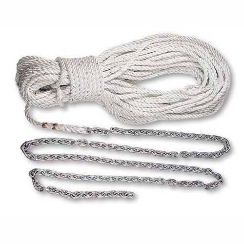 Lewmar Premium 3-Strand Anchor Rodes | 1/2"x100' | 15'x1/4" | G4 Chain ...