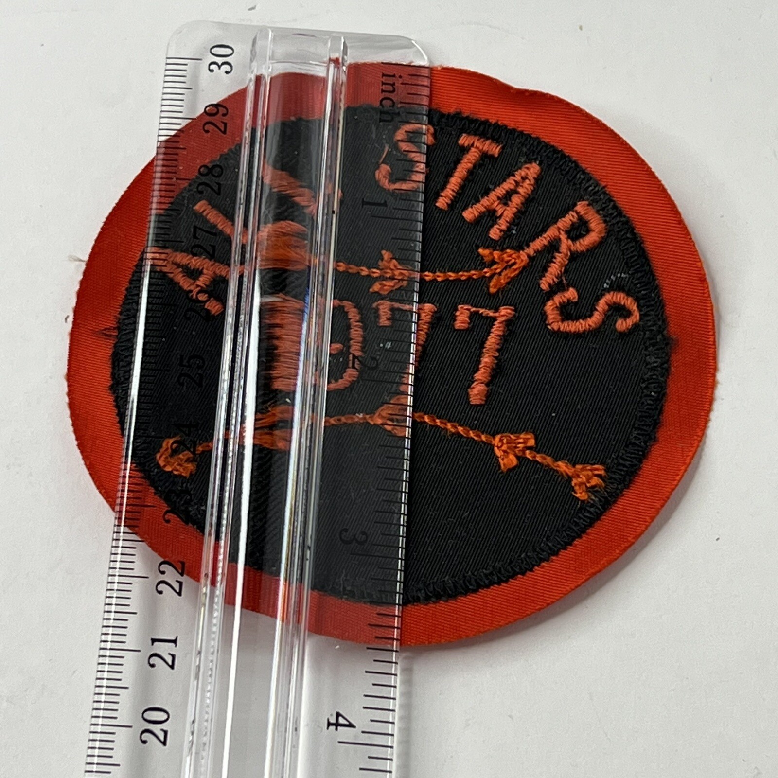 Vintage Patch - Black Red Baseball - 1977 - Embroidered - Collectible ...