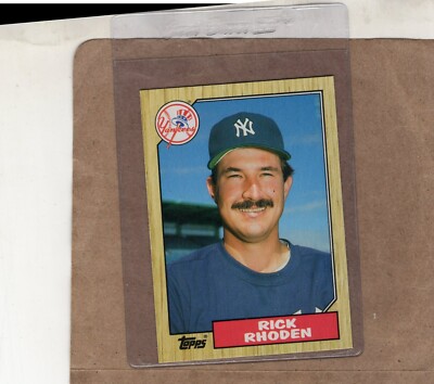 1987 Topps Rick Rhoden New York Yankees #101T NrMt | eBay