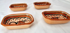 Set of 4 Egyptian Revival Ramekins Terra Cotta Pottery Fait Main France ...