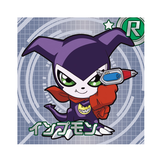 DIGIMON TAMERS – IMPMON NO. 44 Card HOLO Sticker 2 " Bandai JAPAN ...