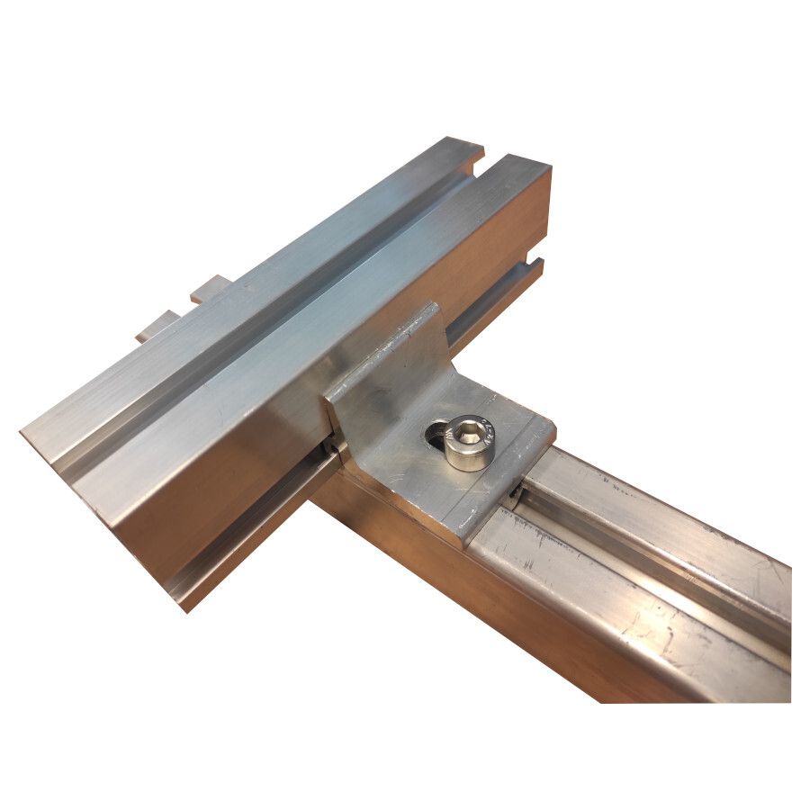 PV Montageschiene Alu Profil Typ1 40x40mm Länge 2m Photovoltaik Aluminium | eBay.de