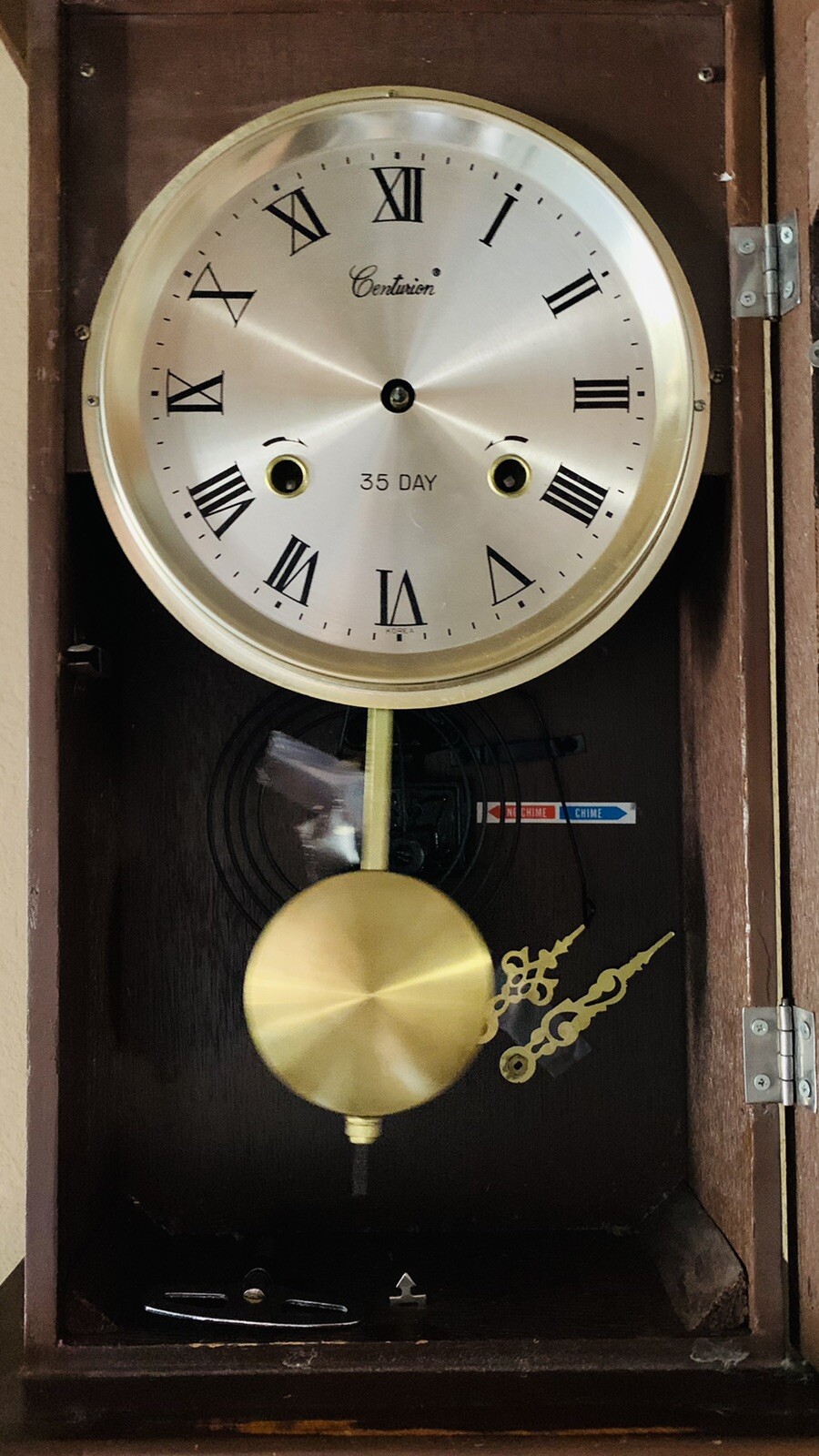 Vintage Centurion 35 Day Wind Up Wall Clock With Key | eBay