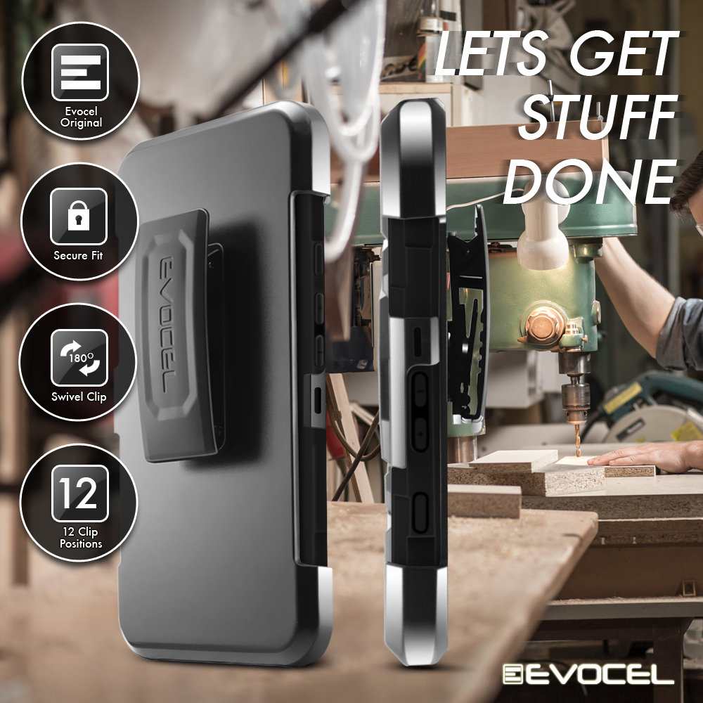 Google Pixel Case, Evocel Dual Layer Case w/ Belt Clip & Kickstand | eBay