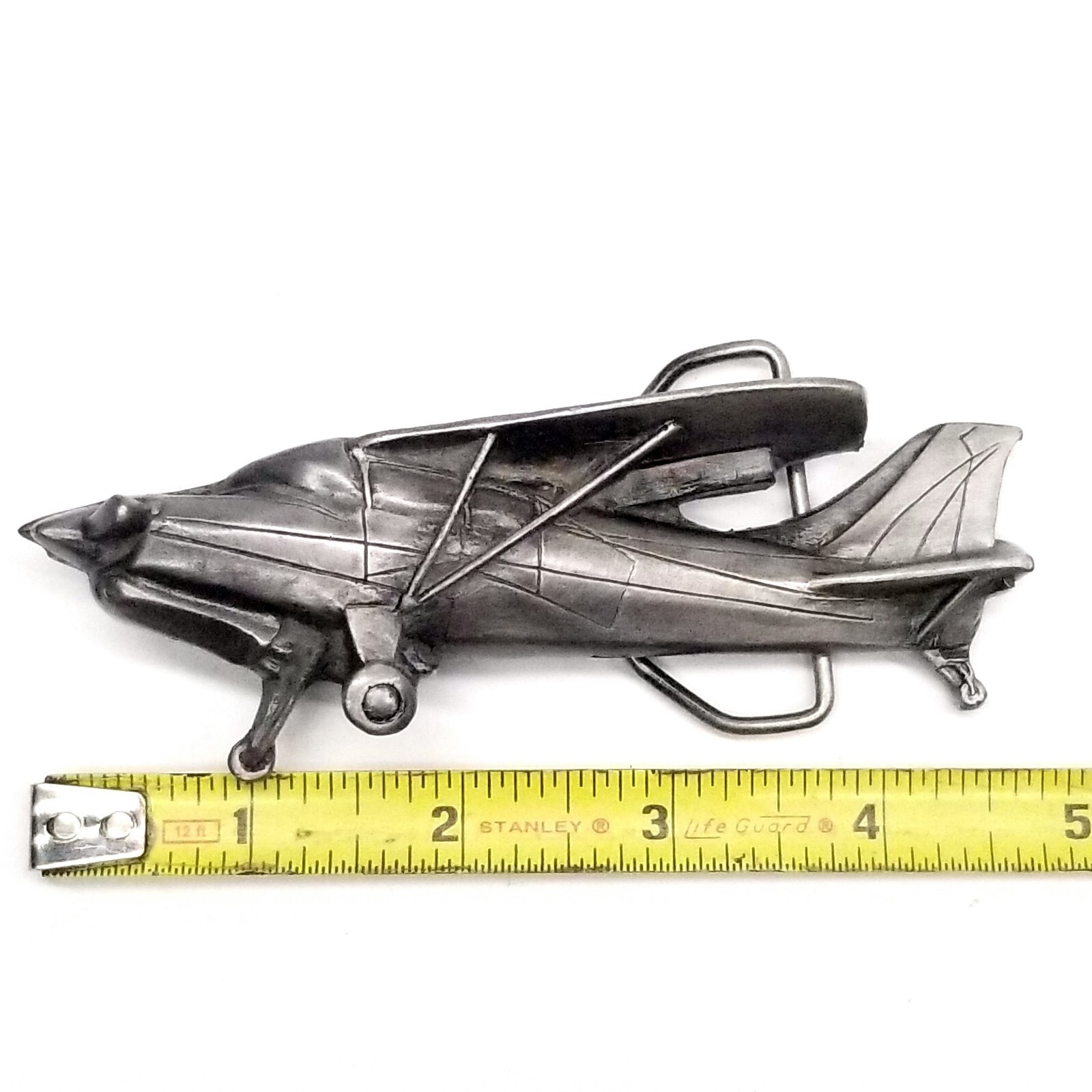 Vintage Indiana Metal Craft 1979 Pewter Airplane Belt… - Gem