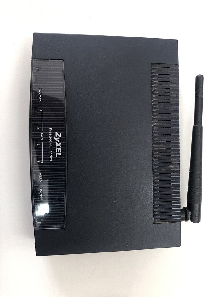 Zyxel Gateway P-660HW-T1 v3 WiFi Modem ADSL2+ , 4 Ethernet Port Router ...