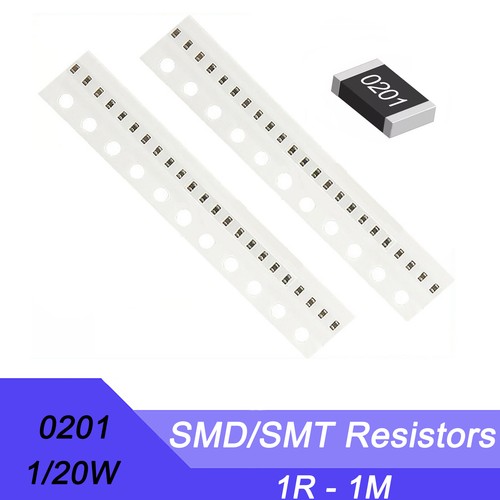 0201 SMD Resistors & Resistance 1/20W 1% E24 Range 1 Ohm to 1M Ohm | eBay