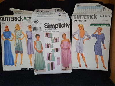 Vintage Clothes Patterns - Simplicity 9466 and Butterick 6186 and 3790 ...