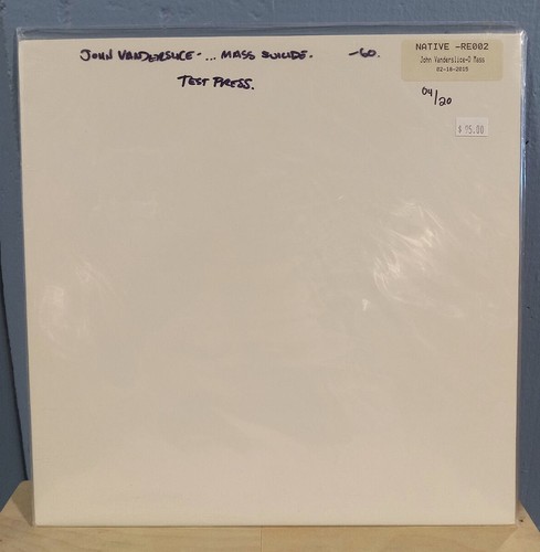 JOHN VANDERSLICE Mass Suicde TEST PRESSING #4/20 LP | eBay
