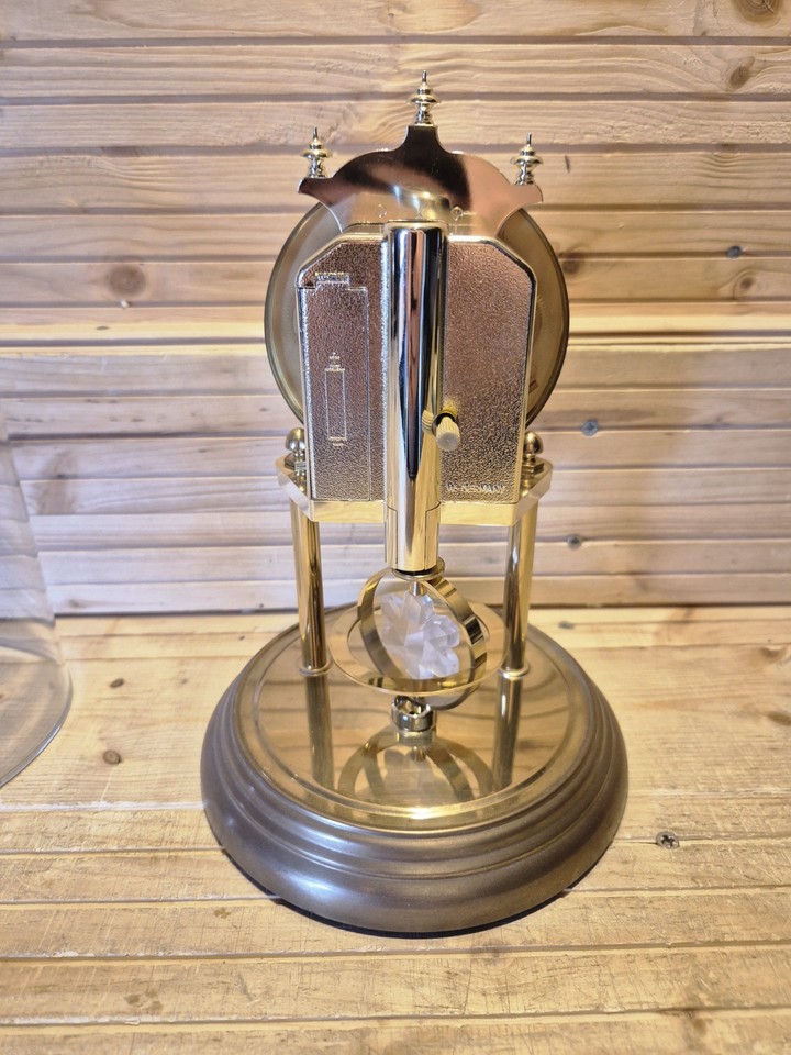Hermle West Germany Moon Phase Glass dome Mantel clock | eBay UK