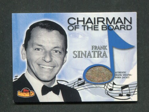 2001 Topps American Pie Frank Sinatra Chairman of the Board Jacket Relic My Way | eBay