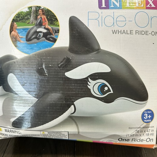 Intex Whale Inflatable Pool Ride-On, 76" X 47", for Ages 3+ | eBay