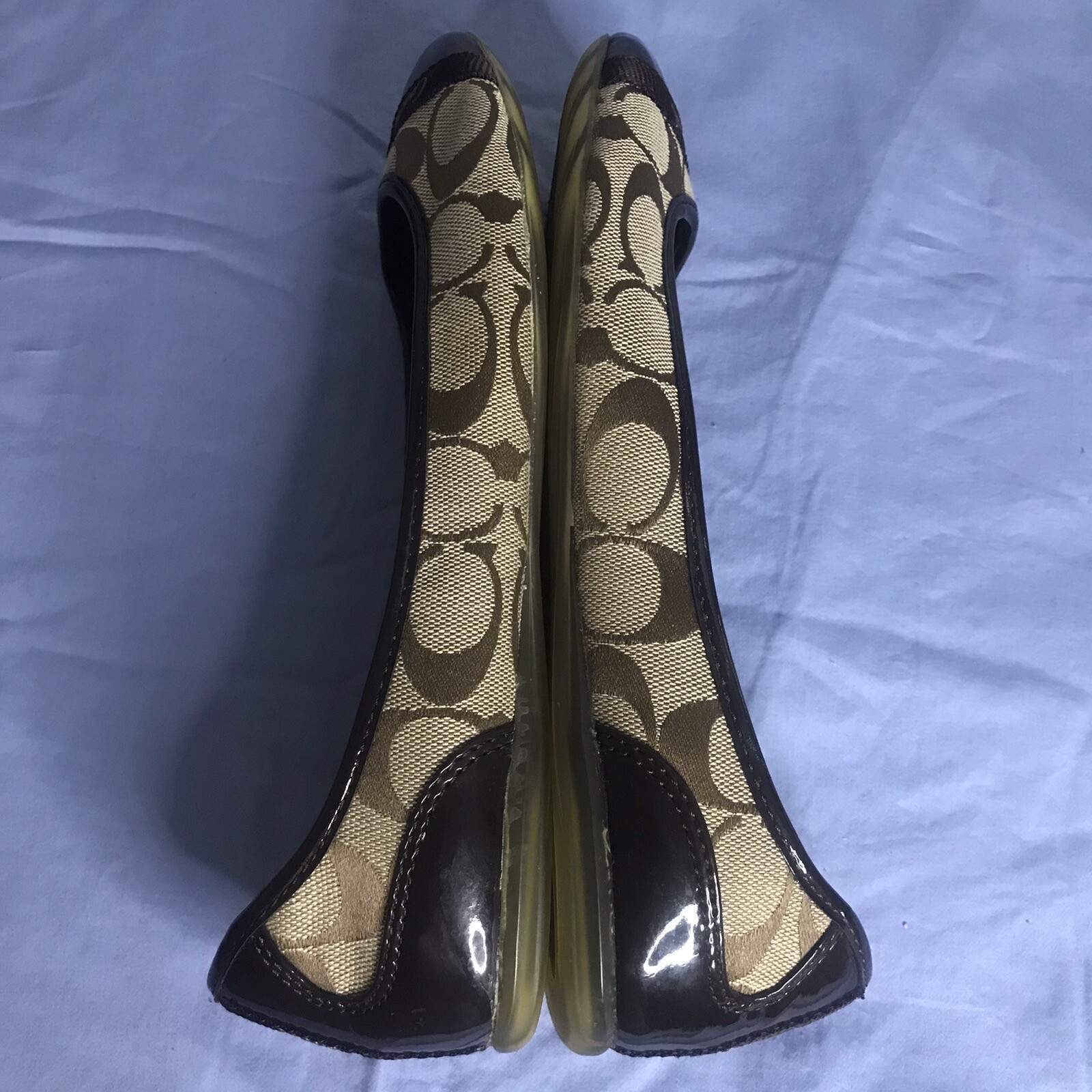 Coach Signature Cecile Women's Brown Ballet Flats Cla… - Gem