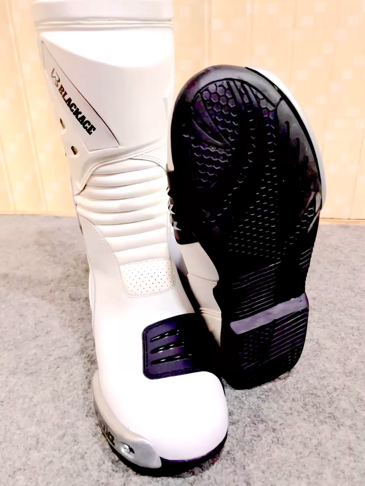 Motorcycle Motorbike Racing Leather Boots Shoes Motorcycle Race Boots ...