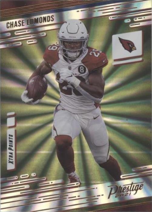 2021 Panini Prestige - Chase Edmonds #48 Xtra Points Sunburst for sale ...