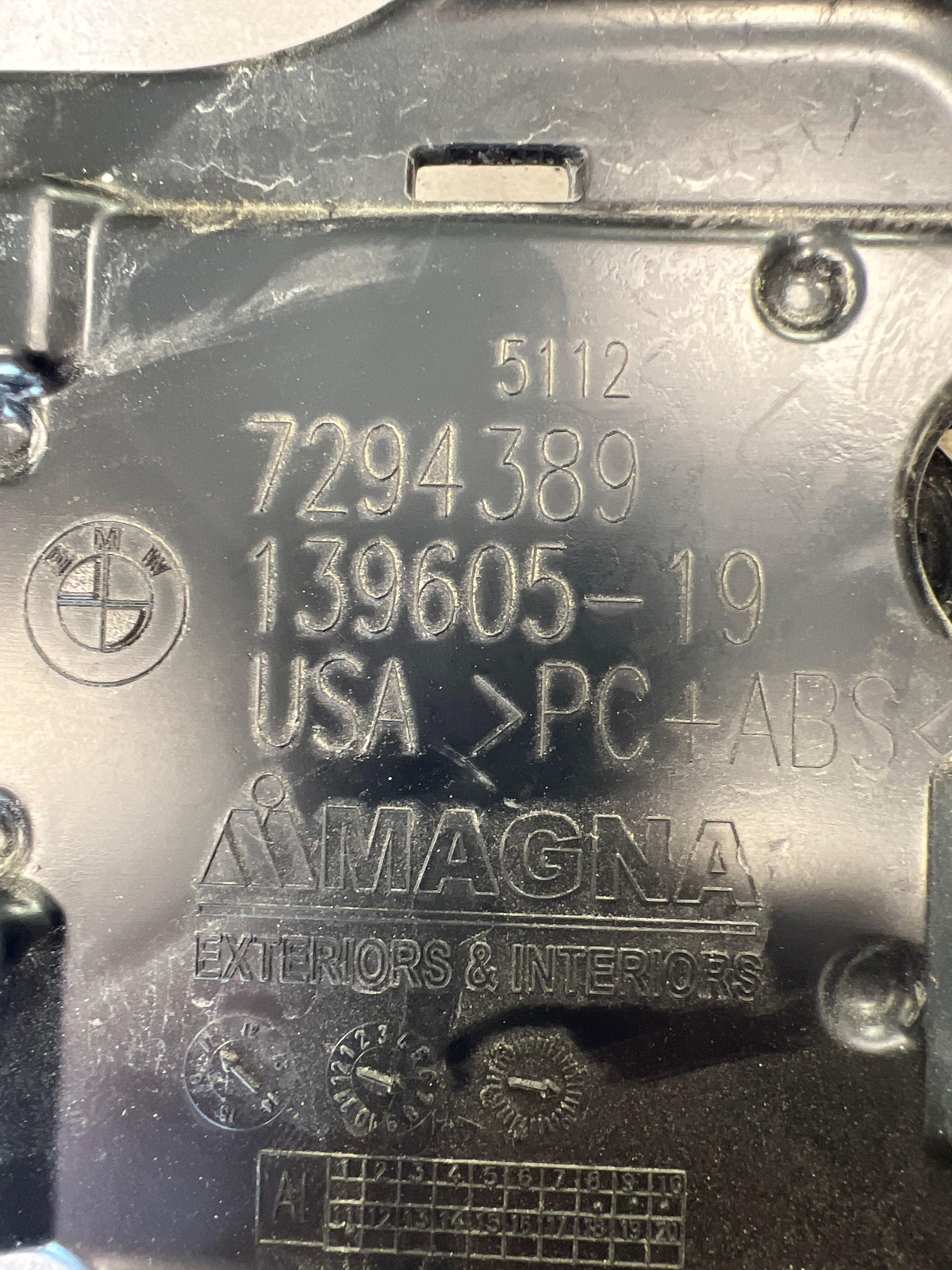 2014 - 18 BMW X5 F15 Rear Bumper Support Bracket LH Driver Side OEM ...