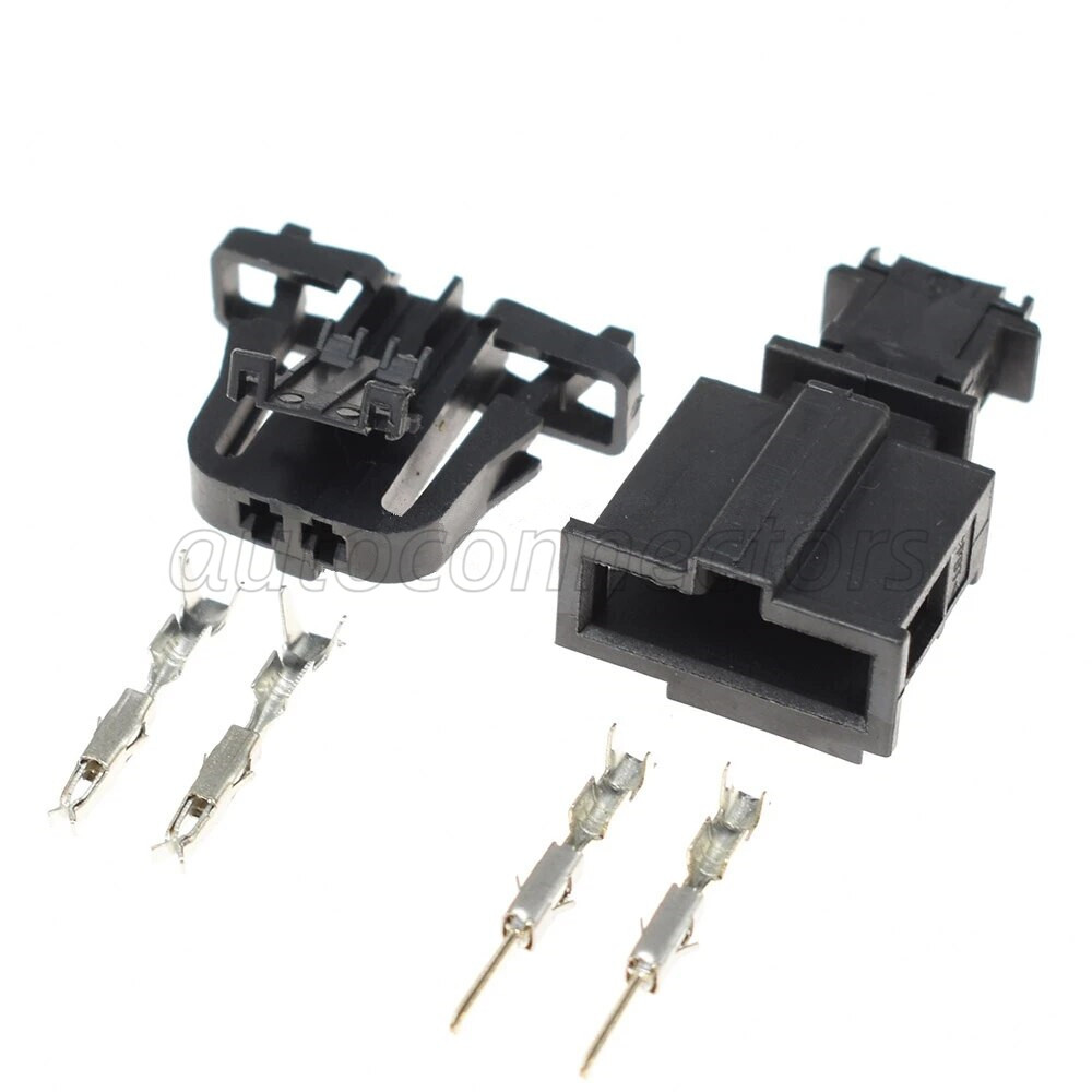 For VW Audi Seat Skoda 2 Pin Male & Female Plug Connector 3B0972712 ...