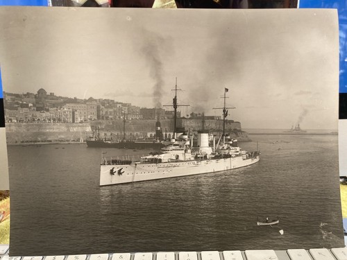 1936 Yavuz Sultan Selim SMS Goeben Battle-ship Cruiser Boat Valletta ...