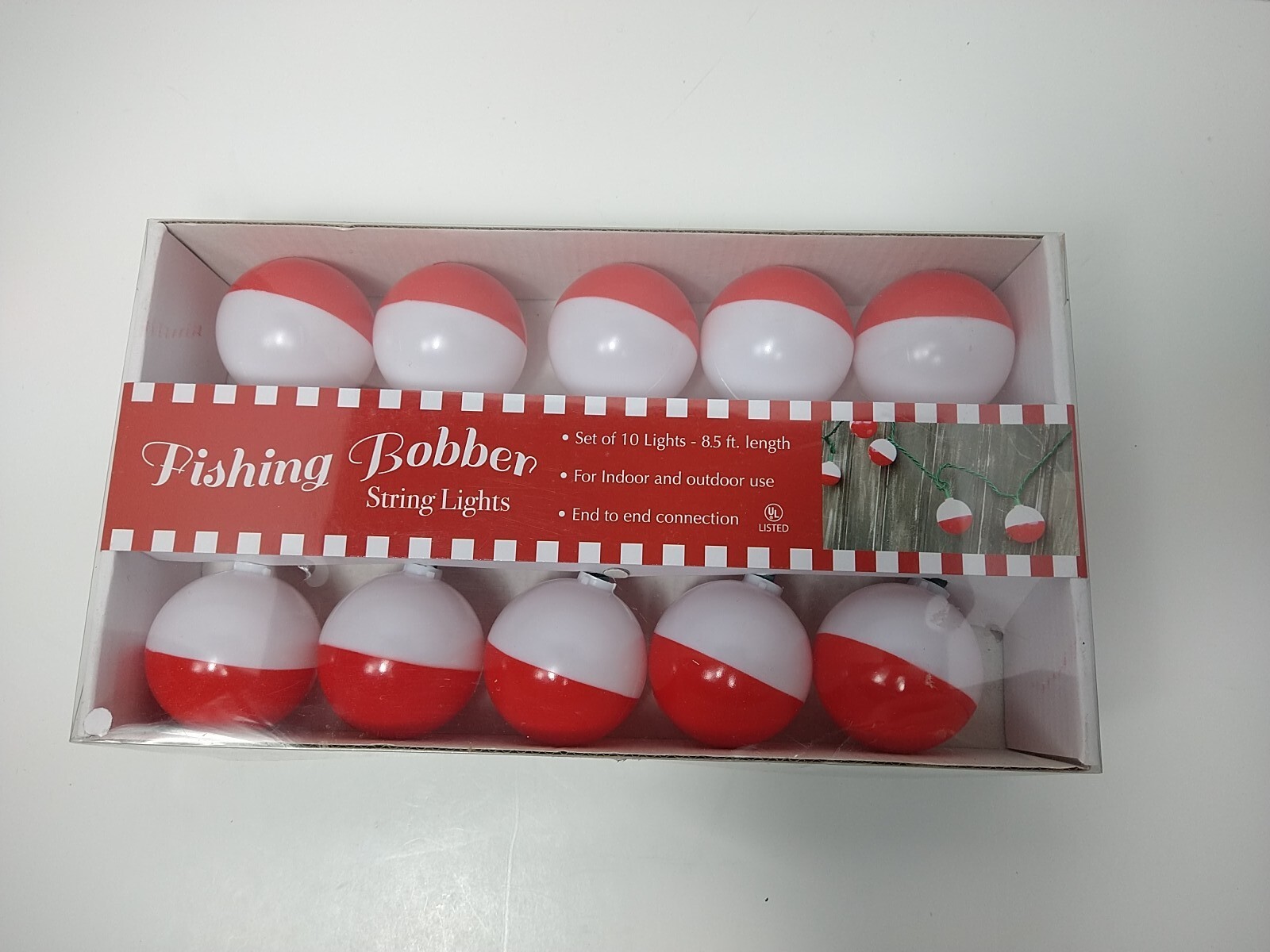 Fishing Bobber String Lights 8.5ft Indoor Outdoor End To End | eBay