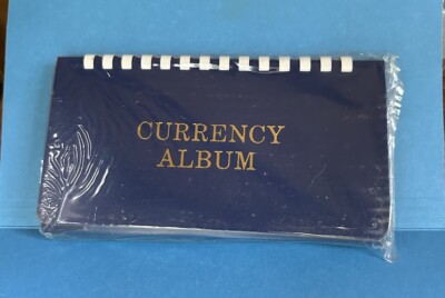 Whitman NOS 10-Page Small Note Pocket Currency Album Spiral Binding ...