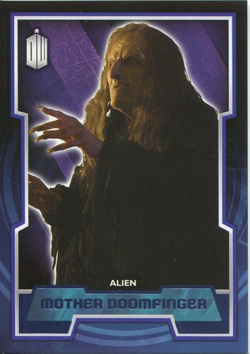 Doctor Who 2015 Purple Parallel [99] Base Card #85 Mother Doomfinger ...
