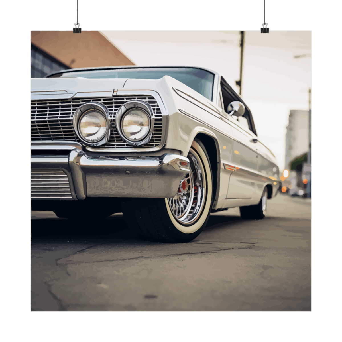Lowrider Man Cave 1963 Chevrolet Chevy Impala CarGrilleArt™ | Sign