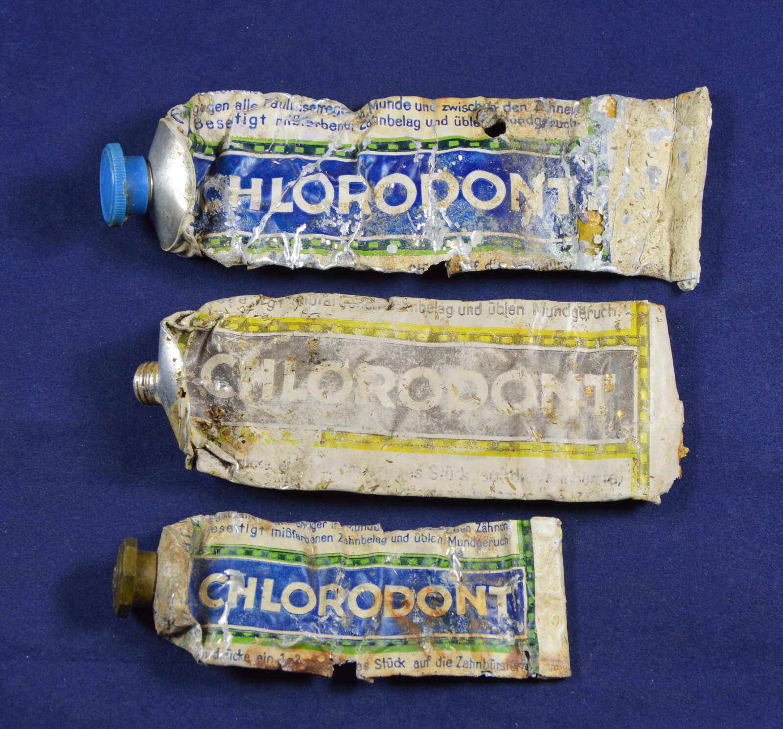 German WW2 Wehrmacht soldier Tooth Paste Tube Chlorodont Set of 3 pcs ...