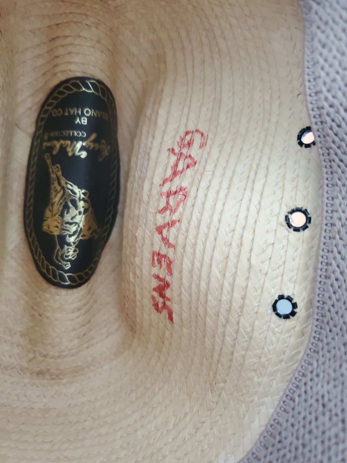 Larry Mahan's Straw Western Cowboy Hat by Milano Size… - Gem