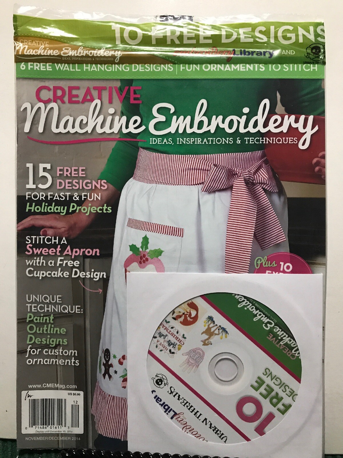 Creative Machine Embroidery Free Disc With Designs Nov/Dec 2014 FREE ...