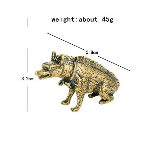 Pure Brass Dog Small Statue Miniature Animal Figurine Ornament Tea Pet Craft | eBay