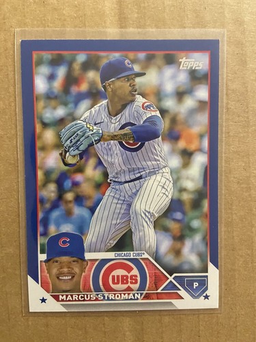 2023 Topps Series 1 Baseball #54 Marcus Stroman Royal Blue Parallel ...