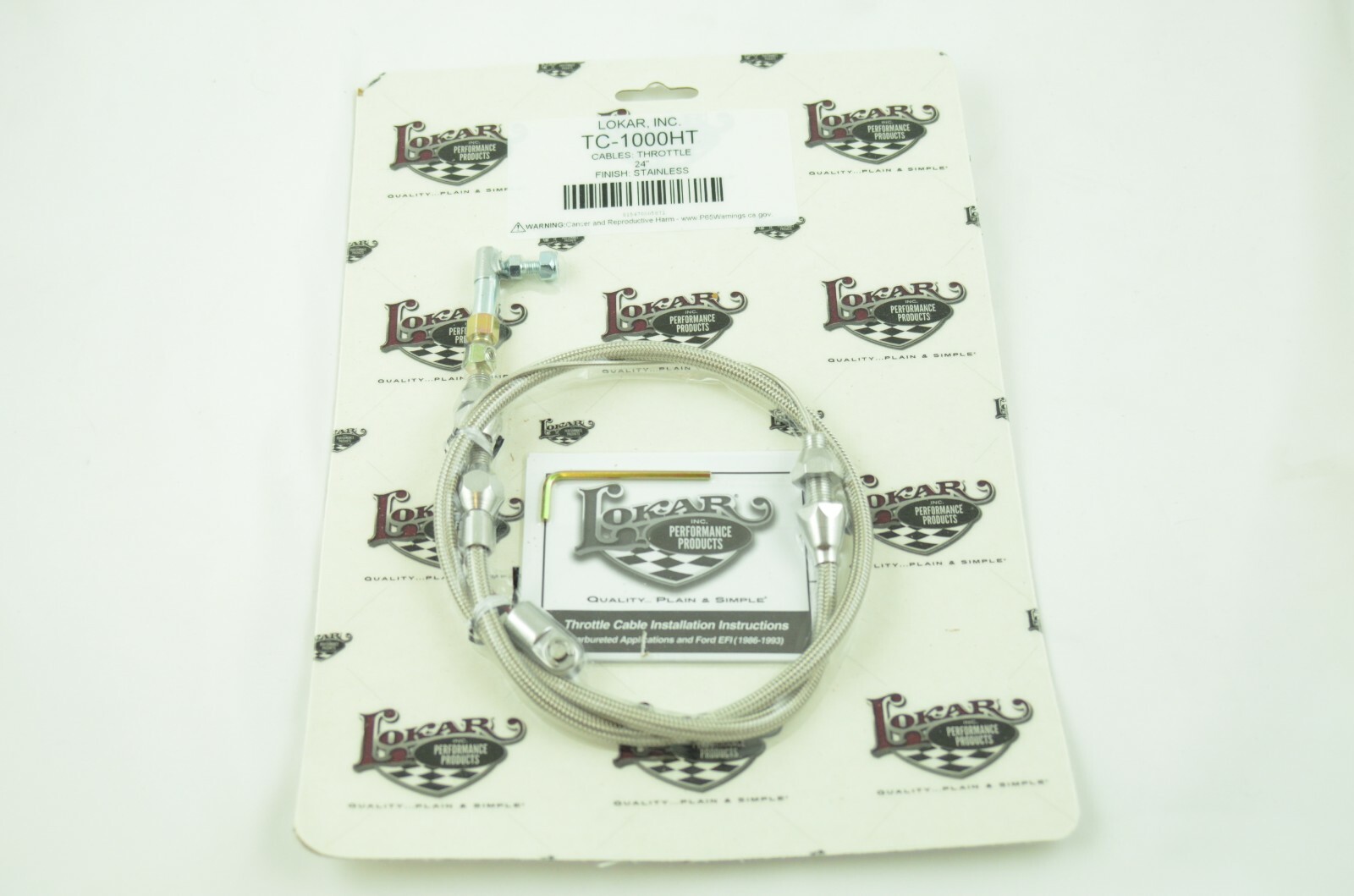 Lokar TC-1000HT 24" Hi-Tech Throttle Cable for sale online | eBay