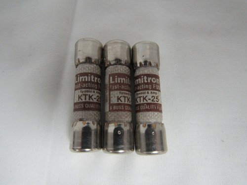 LIMITRON FAST-ACTING FUSE KTK-25 ( LOT OF 3 ) | eBay