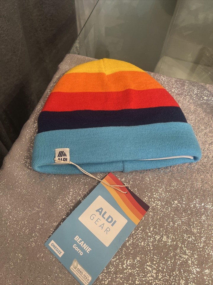 Aldi Gear 2023 Beanie Stocking Cap Winter Hat with Iconic Colors One ...